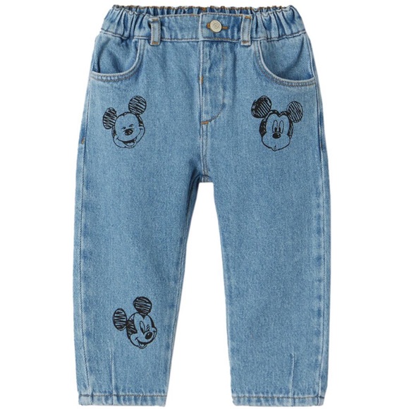 Zara | Bottoms | Mickey Mouse Disney Jeans | Poshmark